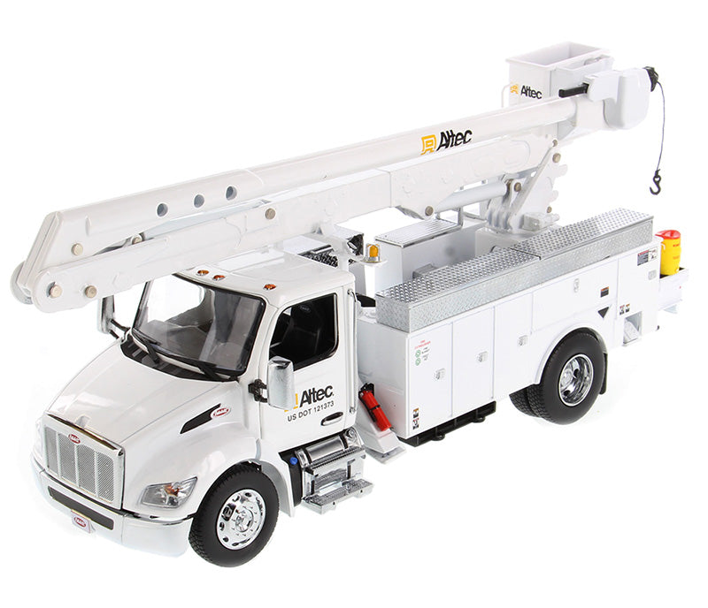 Altec - Peterbilt Model 536 with Altec AA55 Aerial Service Body in Whi ...